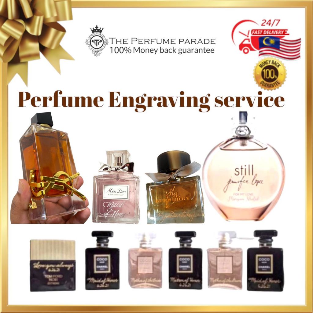 Add On Service Perfume Personalization Engraving Favorite Person Name ...