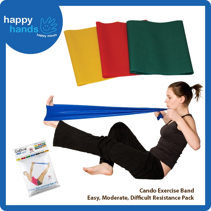 Cando Exercise Band Latex Free Low Powder Pep Resistance I Import From ...