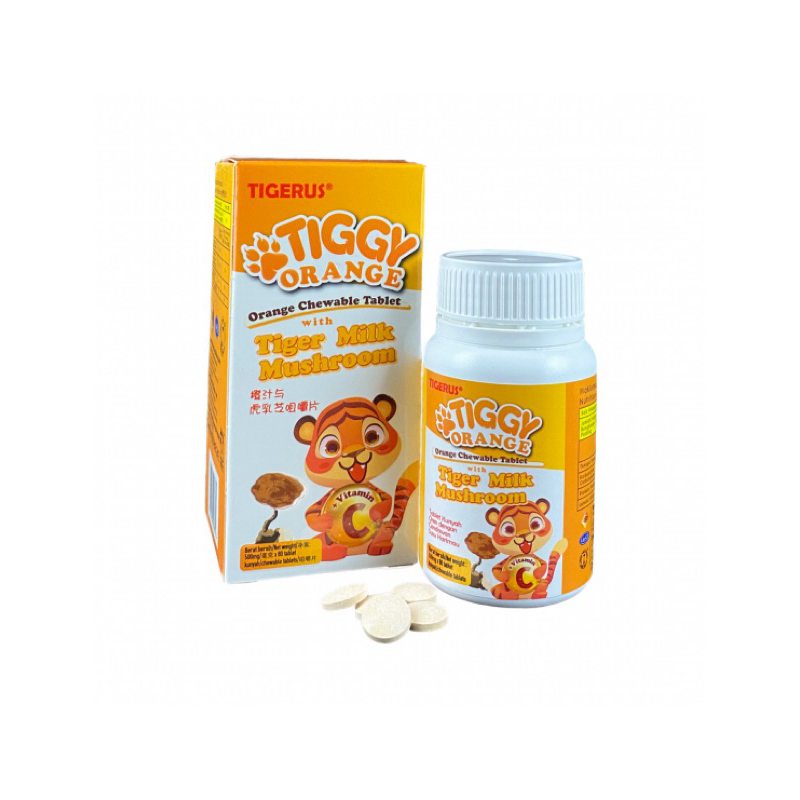 TIGERUS® TIGGY Orange Chewable Tablets 80 chewable tablets 虎乳芝橙味咀嚼片 ...