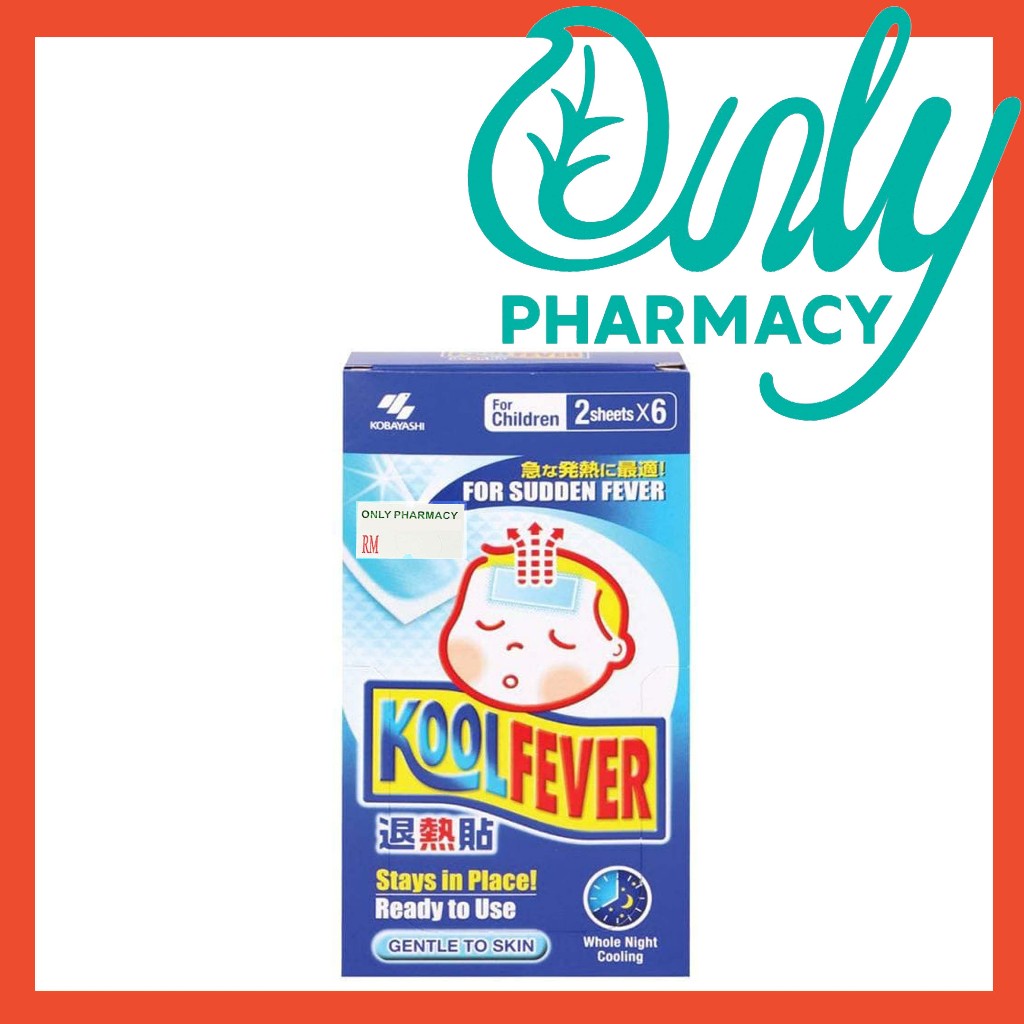 ONE FULL BOX Kool Fever Children KoolFever 6 packsx2 12 sheets/box | Shopee Malaysia