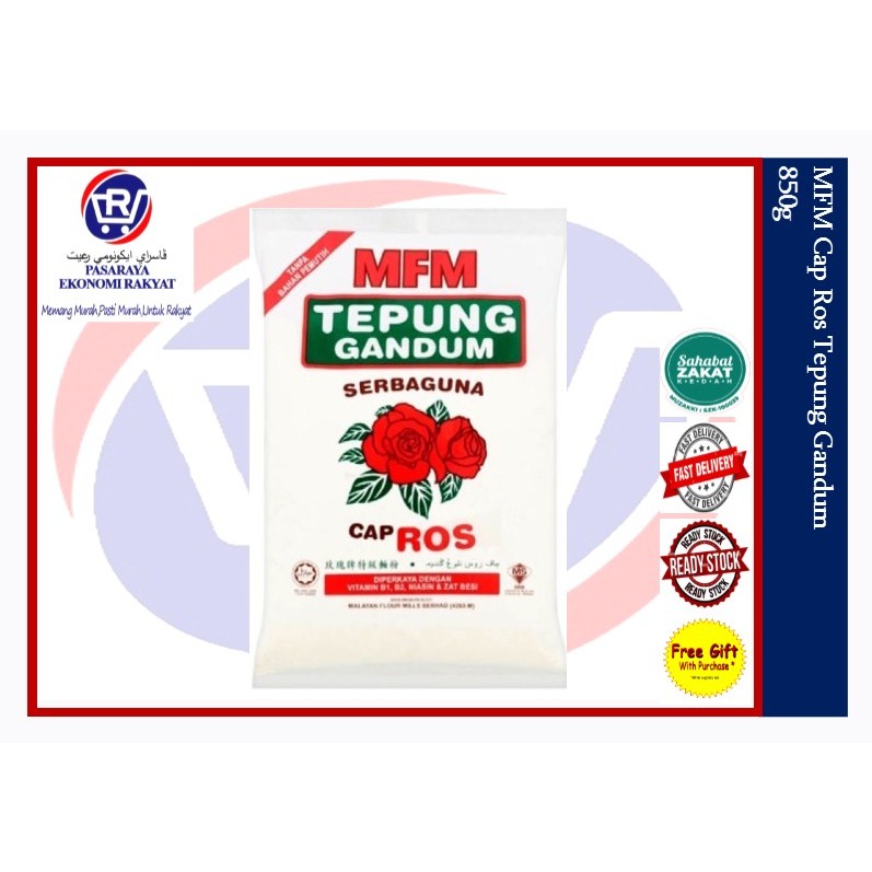 Tepung Gandum 850g Cap Ros/GPS/Cap Tank | Shopee Malaysia