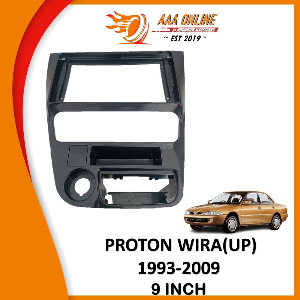 Android Player Casing 9'' Proton Wira (UP) 1993-2009 Black (WIthOut PNP ...