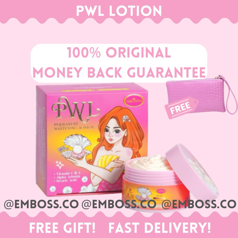 🎁FREE BAG🎁 PWL PERMANENT WHITENING LOTION BY NISJUEWIN LOTION BADAN ...