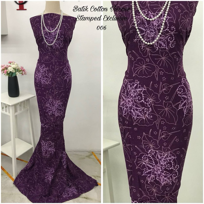 Batik Stamped Exclusive Batik Kelantan Batik Malaysia | Shopee Malaysia
