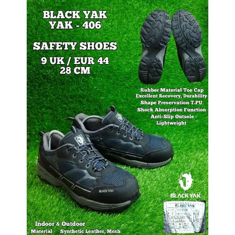 BLACK YAK - YAK 406 SAFETY SHOES INDOOR OUTDOOR | Shopee Malaysia