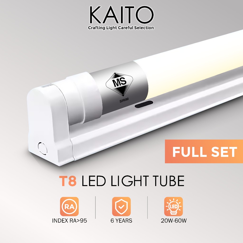 【FULL SET】 T8 LED Tube Lampu Led Siling Led Ceiling Light Panjang Lampu Kalimantang Led Set With ...
