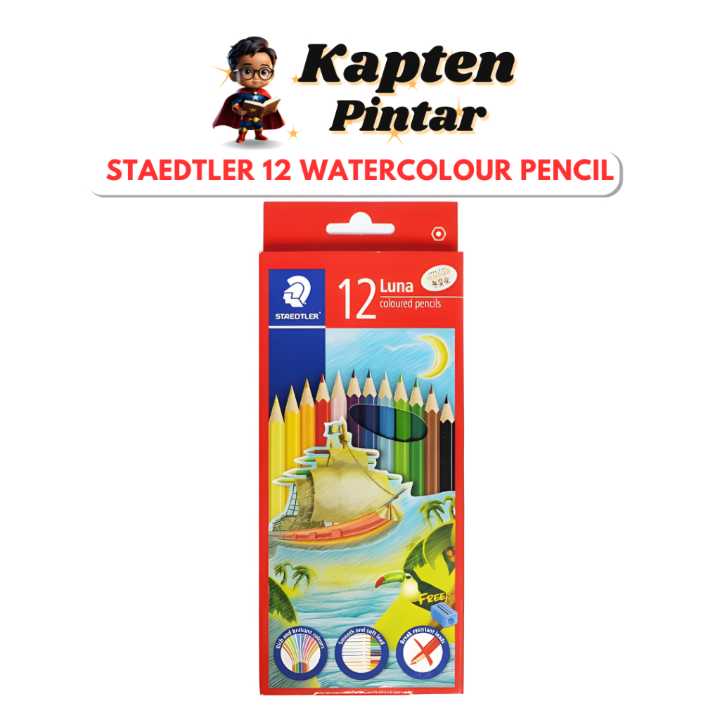 12 Luna Color Pencil STAEDTLER (box) | Shopee Malaysia