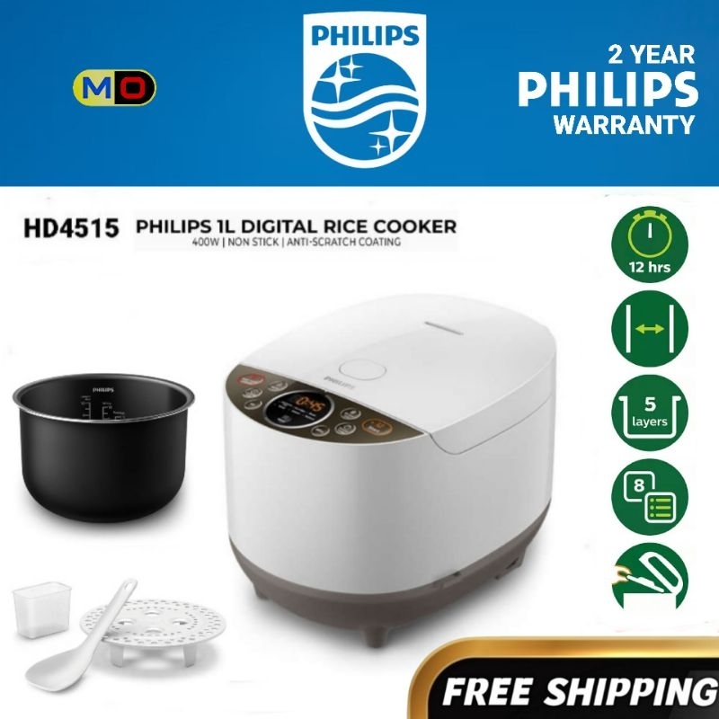 Philips Digital Rice Cooker (1.8L) HD4515/67 | Shopee Malaysia