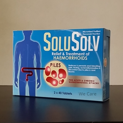 Live-Well SoluSolv Relief & Treatment of Haemorrhoids 40 Tablets x 2 ...