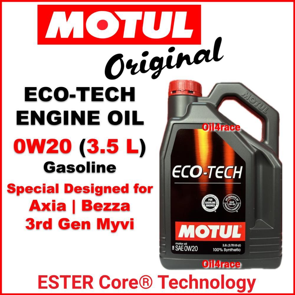Motul ECO-TECH ENGINE OIL 0W-20 Design For Axia | Bezza | 3rd Gen Myvi ...