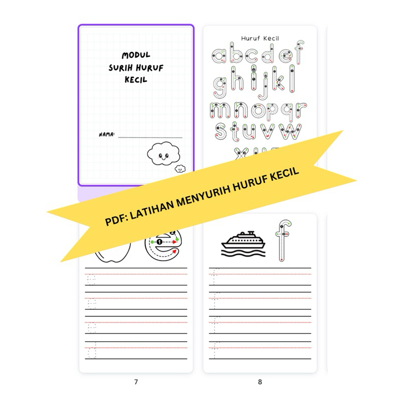 PDF: Latihan Menyurih Huruf Kecil | Shopee Malaysia