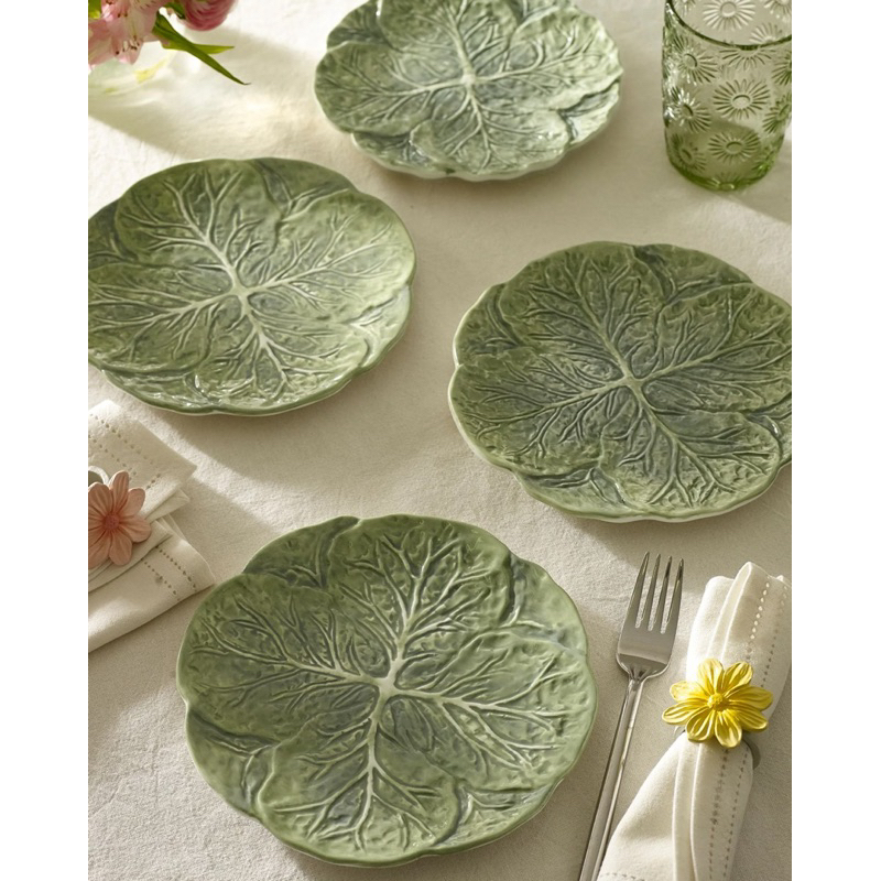 {READYSTOCK} Renée Green Cabbage Side Plates Set of 4 (hand painted ...