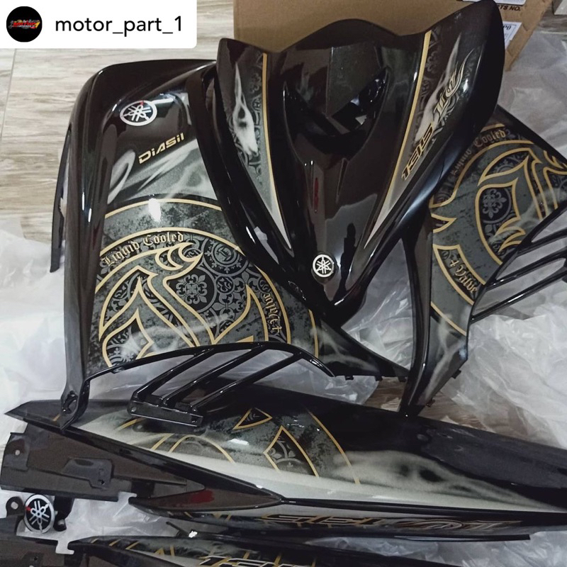 COVER SET BATIK GOLD LC 135 V2/V4/V5/V6/V7 ORIGINAL ABS | Shopee Malaysia