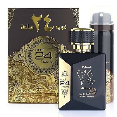 🌟Original 3D Sticker🌟 Oud 24 hours perfume original +free bodyspray ...