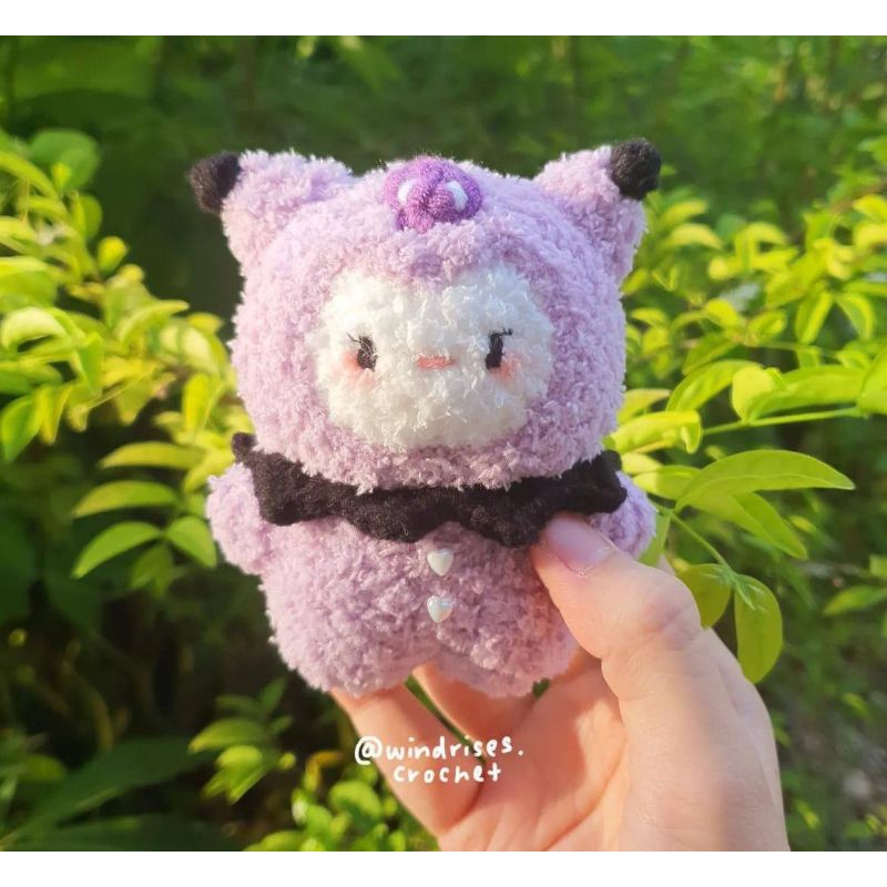 PDF File Pattern Only Cute Animal in Costume Pattern Fluffy Design ...