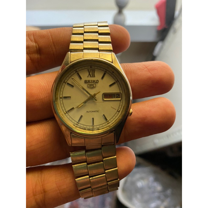 Seiko 5 Automatic Silver 12 Roman Indicator Watch | Shopee Malaysia