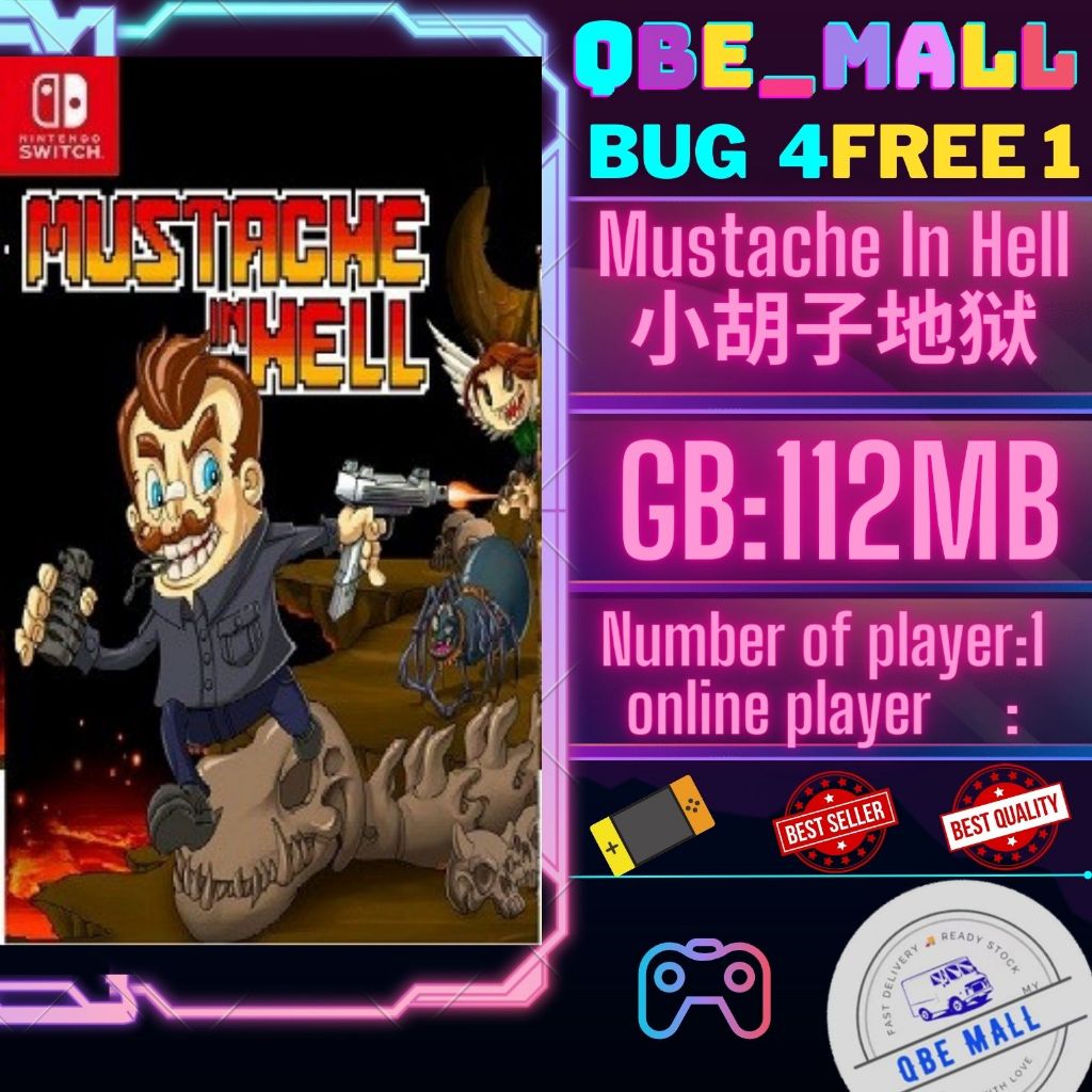 Mustache In Hell 小胡子地狱 (Nintendo switch)DigitalDownload | Shopee Malaysia