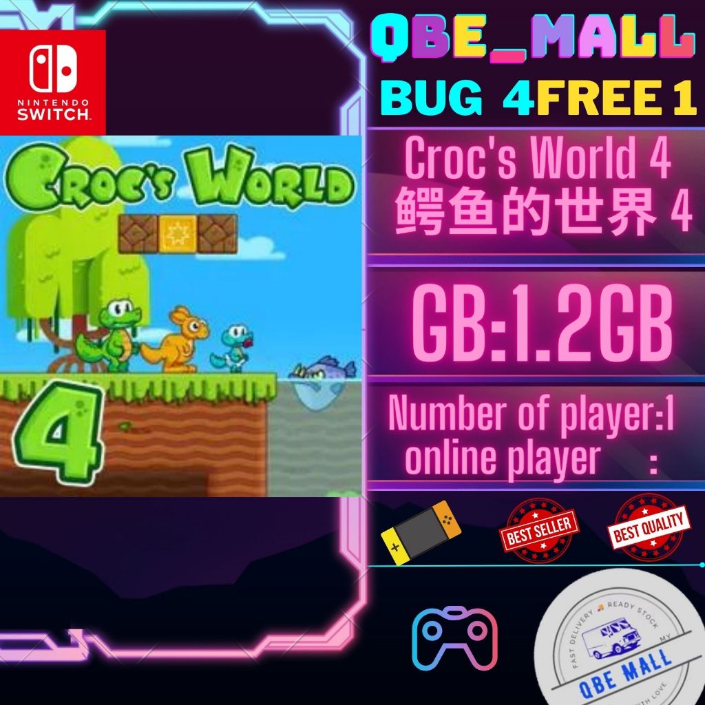 Croc's World 4 Crocs World 4 鳄鱼的世界 4 鱷魚世界4 (Nintendo switch ...