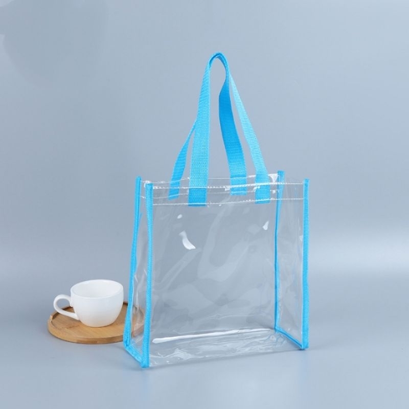 Clear PVC Tote Bag Handbag Shopping Bag Gift Bag Transparent PVC ...