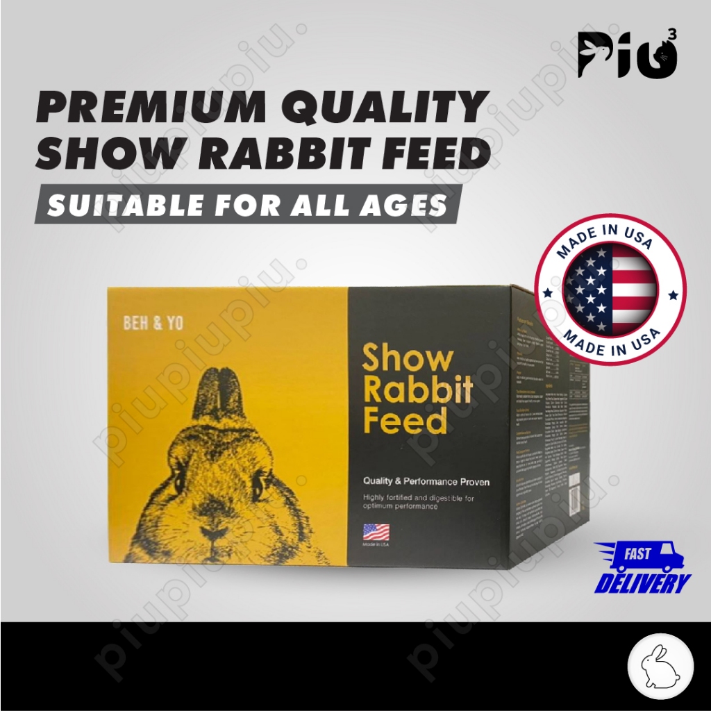 [24HR SHIP] PREMIUM USA Show Rabbit Feed 3.6kg | 1.2kg | 600g Beh & Yo ...