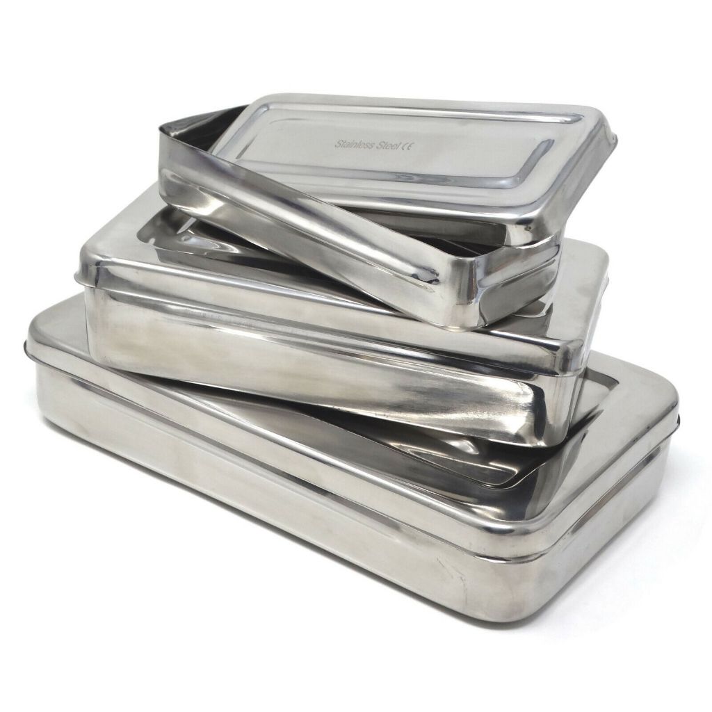Stainless Steel Instruments Storage Box, Medical Surgical Dental ...
