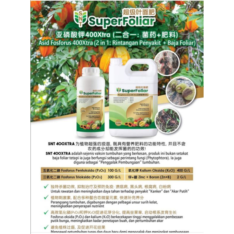 super foliar 400 5L pokok durian | Shopee Malaysia
