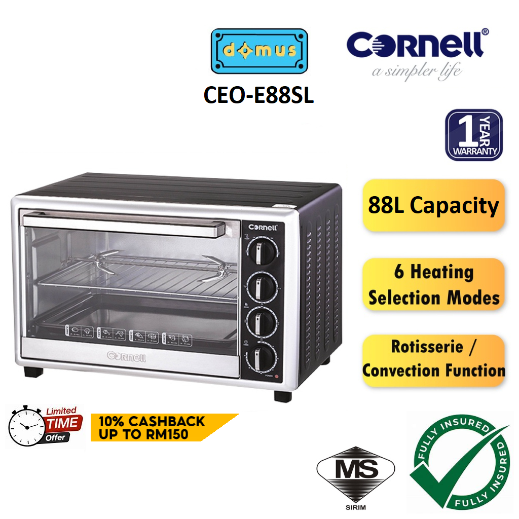 Cornell 50L 56L 88L Electric Oven Grill Oven Toaster Ketuhar Elektrik ...