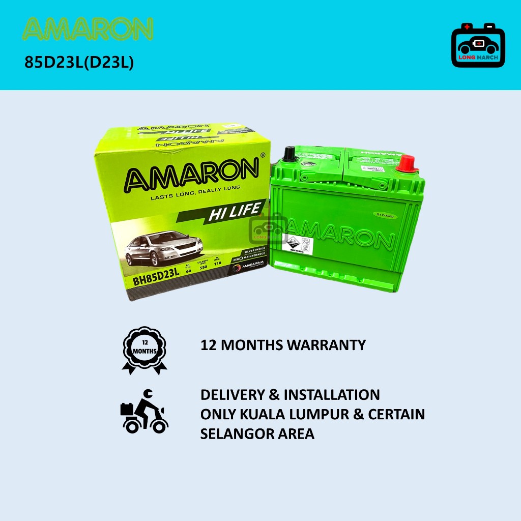 Amaron Hi Life 85D23L | 55D23L battery bateri Exora Preve Inspira ...