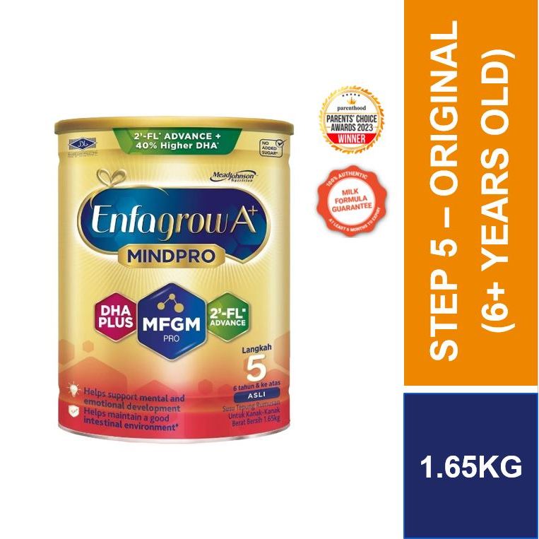 Enfagrow A+ MindPro 2'-FL Step 5 - Original Susu Milk Formula Powder (1 ...