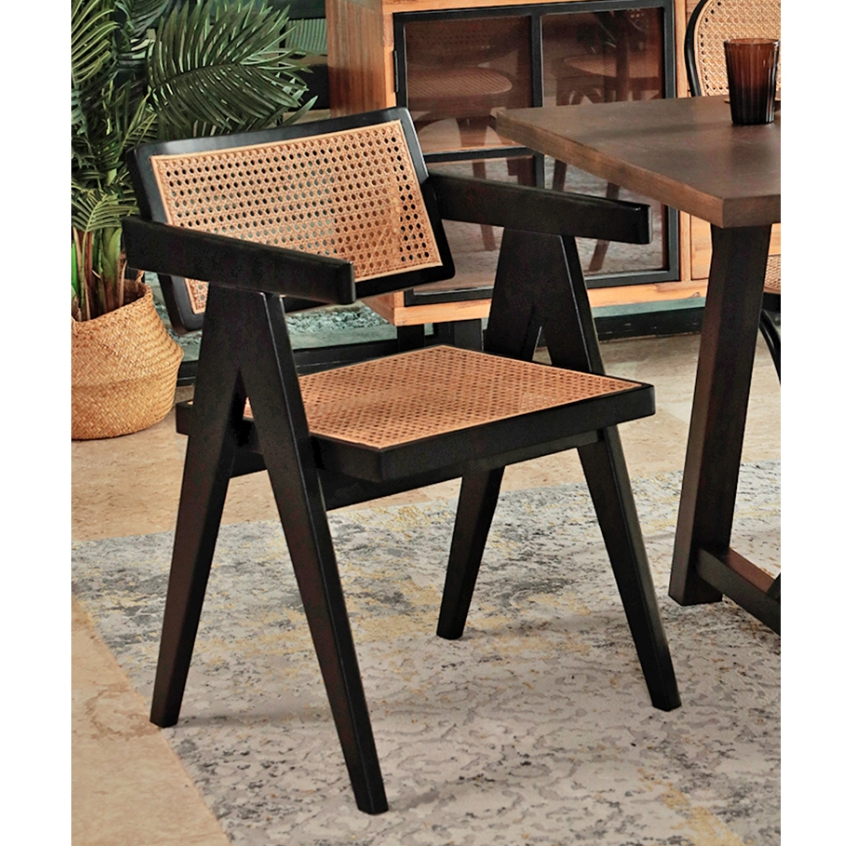 Kerusi Rotan Moden Retro CALDRONE Natural Rattan Muji Armchair Extra ...