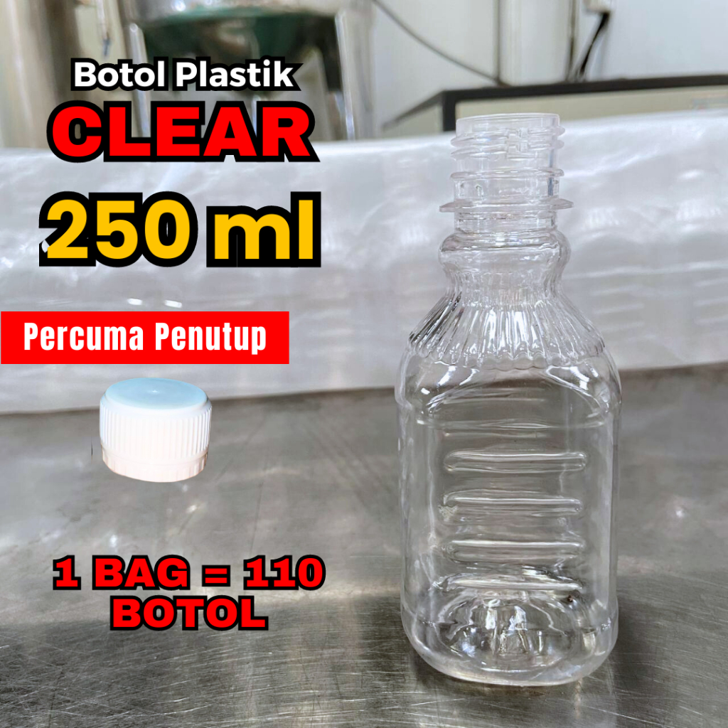[BOTOL PLASTIK MURAH][25SEN + CAPS]BOTOL PLASTIK 300ML / BOTOL PLASTIK ...