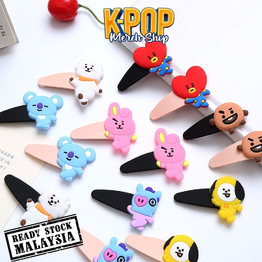 BTS BT21 Tinytan Bangtan OT7 Kpop Merch Headband Hairband Hair Clip ...