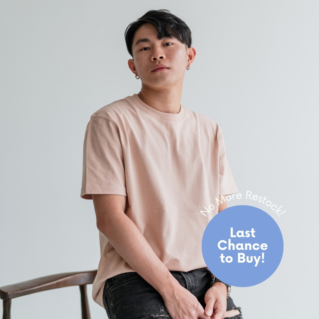 Basic Not Boring Tee - Pale Blush | Unisex 100% Cotton Basic Tee ...