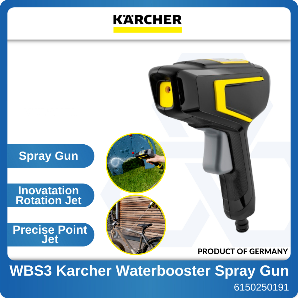 KARCHER Cleaning Spray Gun WBS 3 Electric Water Booster High Pressure ...