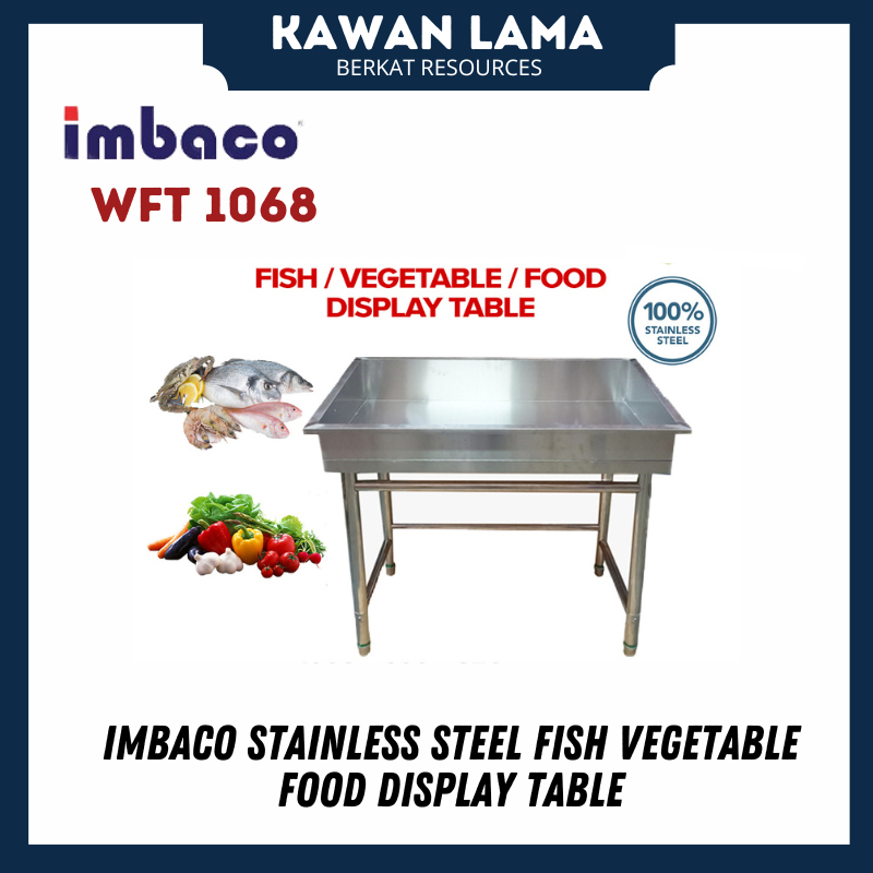 Imbaco Stainless Steel Fish Vegetable Food Display Table | Fully ...