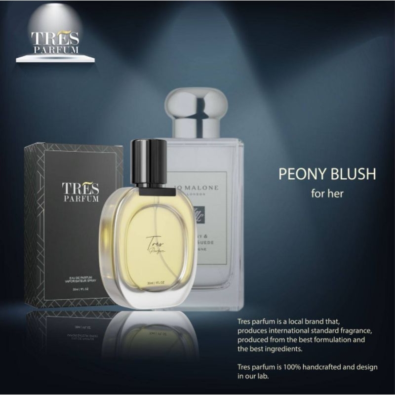 Peony Blush By Tres Perfume EDP Premium Blend 30ml | Shopee Malaysia