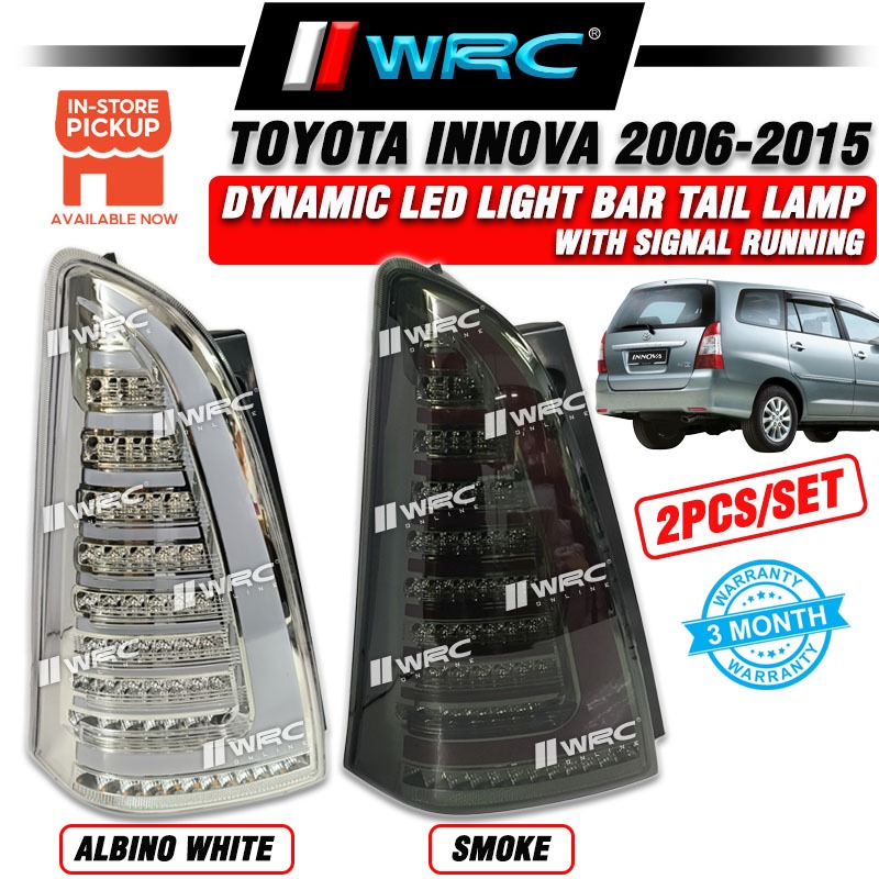 Toyota Innova 2006 - 2015 Dynamic Led Light Bar Tail Lamp With Signal ...