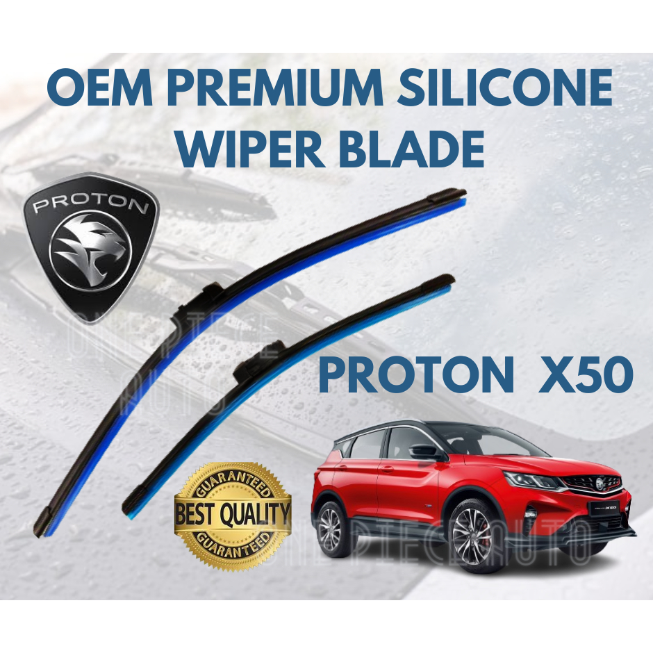 OEM PREMIUM COATING SILICONE WIPER & REAR WIPER - PROTON X50 | Shopee ...
