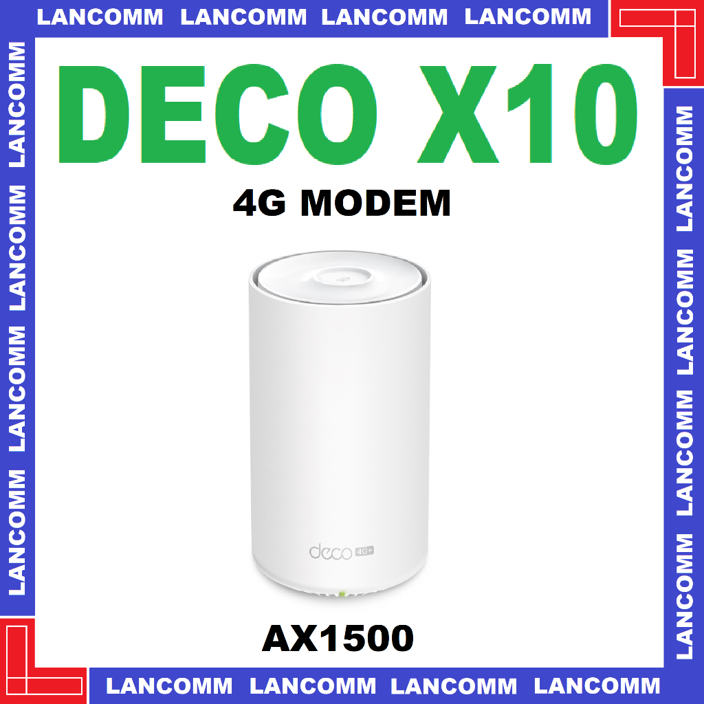 TP-LINK Deco X10-4G 4G+ AX1500 Whole Home Mesh WiFi 6 Gateway | Shopee ...