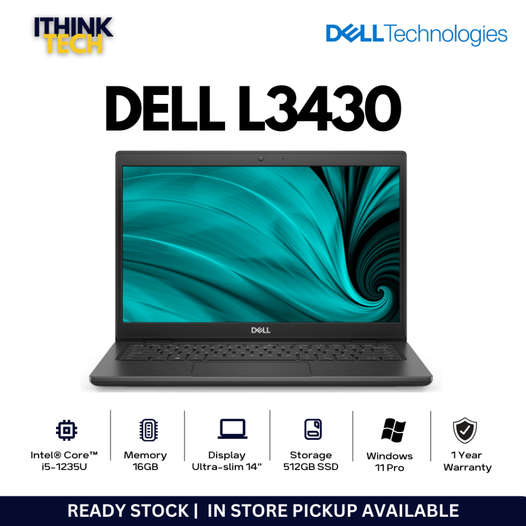 [READY STOCK] DELL NOTEBOOK LATITUDE L3430-I5358G-512-W11 (I5-1235U ...