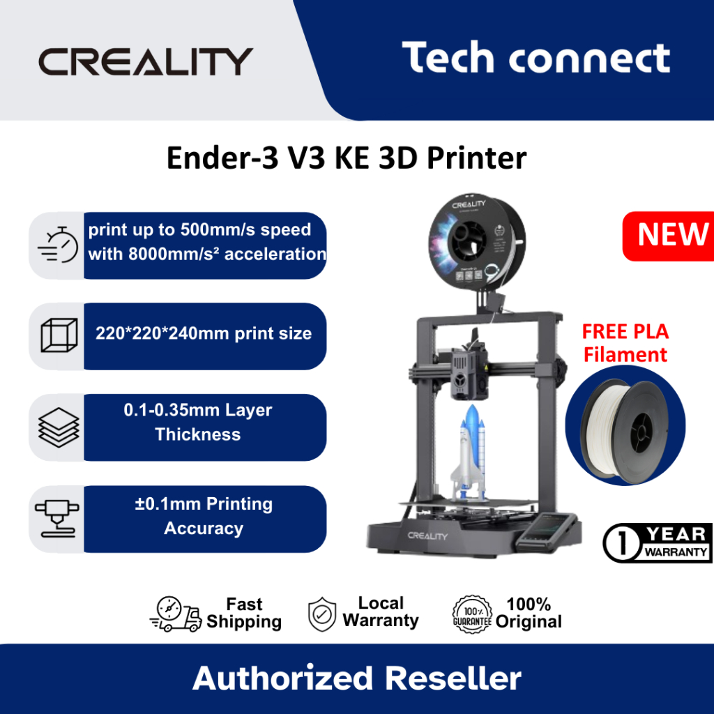 [Local Stock] Creality Ender-3 V3 KE 3D Printer with 500mm/s printing ...