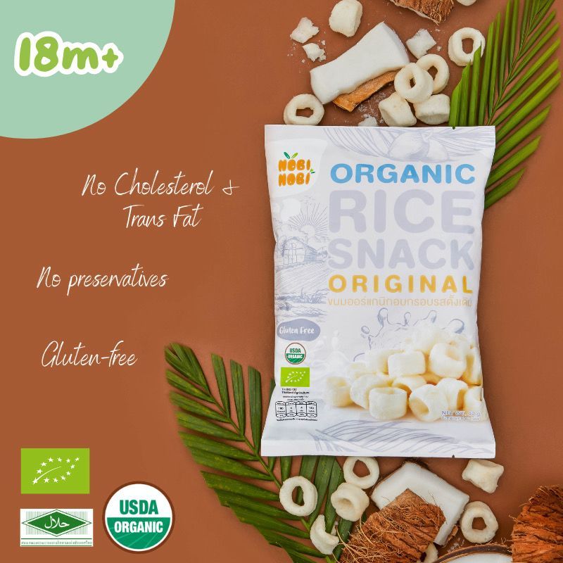 [HALAL] Nobi Nobi Organic (Kids)- Cheese Rice Snack Ready To Eat Baby ...