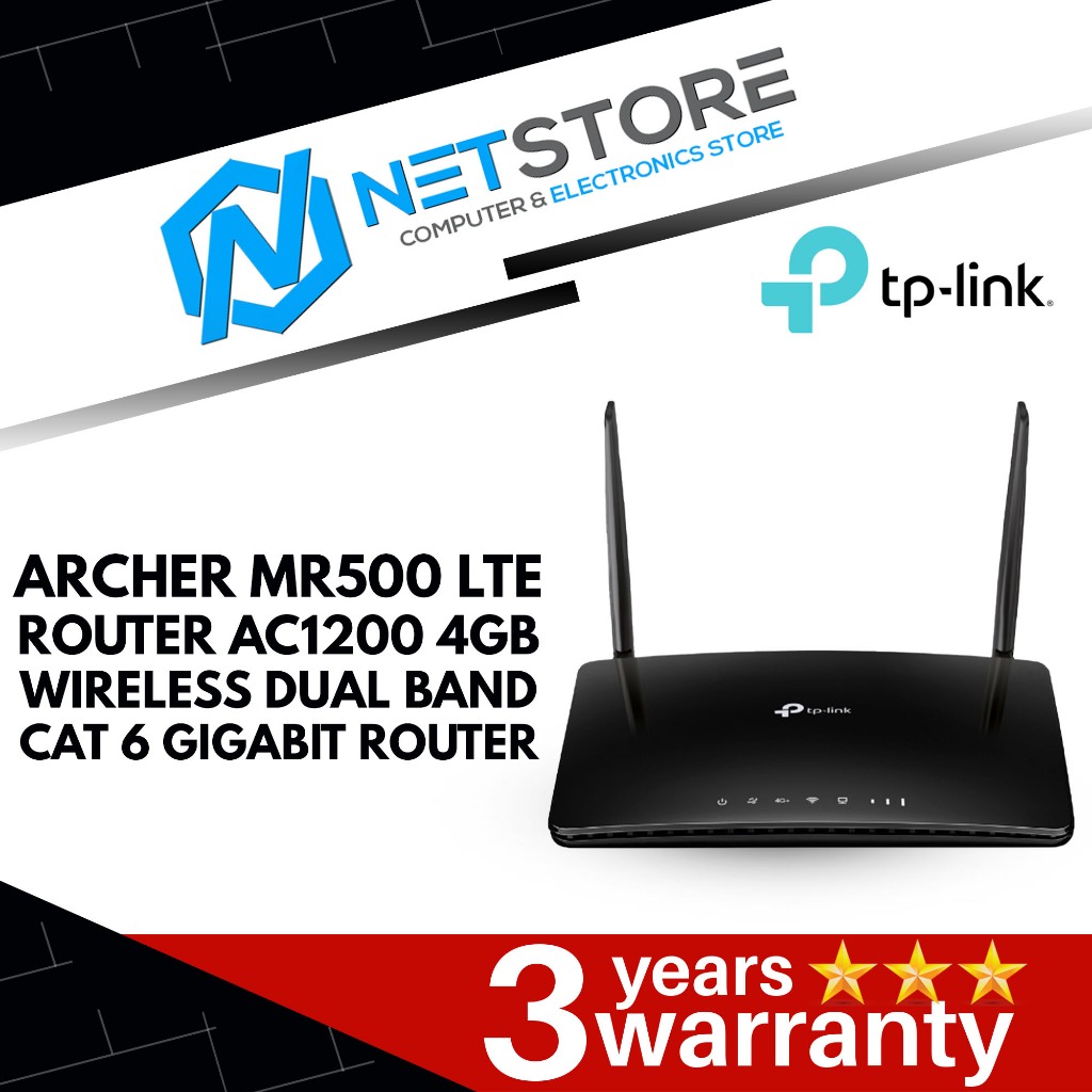 TP-LINK ARCHER MR500 LTE ROUTER AC1200 4GB WIRELESS DUAL BAND CAT 6 ...