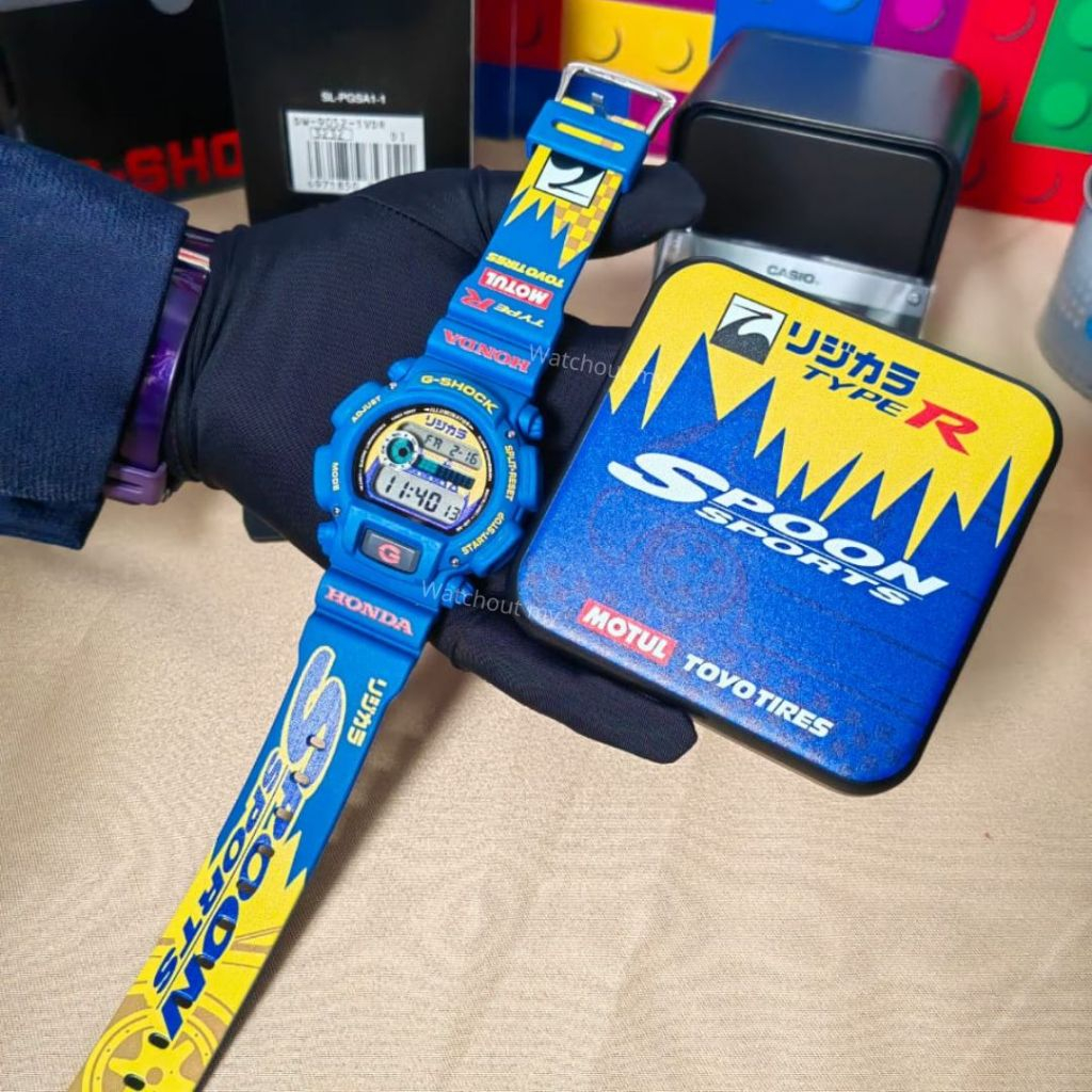 CASIO G-SHOCK CUSTOM HONDA SPOON DW-9052-1 DIGITAL RESIN WATCH | Shopee ...