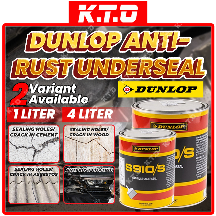 1L / 4L Dunlop S910/S Anti-Rust Underseal Adhesive Kalis Karat Bawah ...