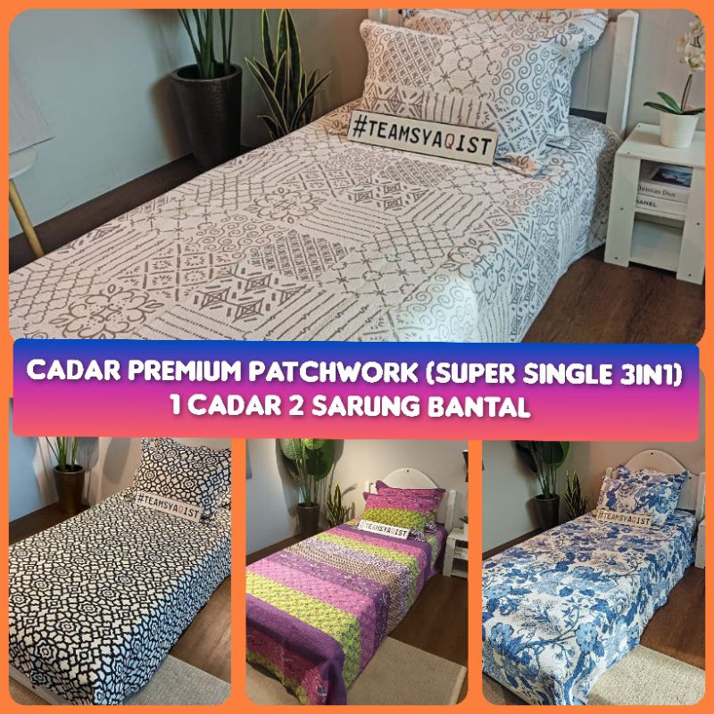 SyaQist CADAR PATCHWORK PREMIUM. SUPER SINGLE. | Shopee Malaysia