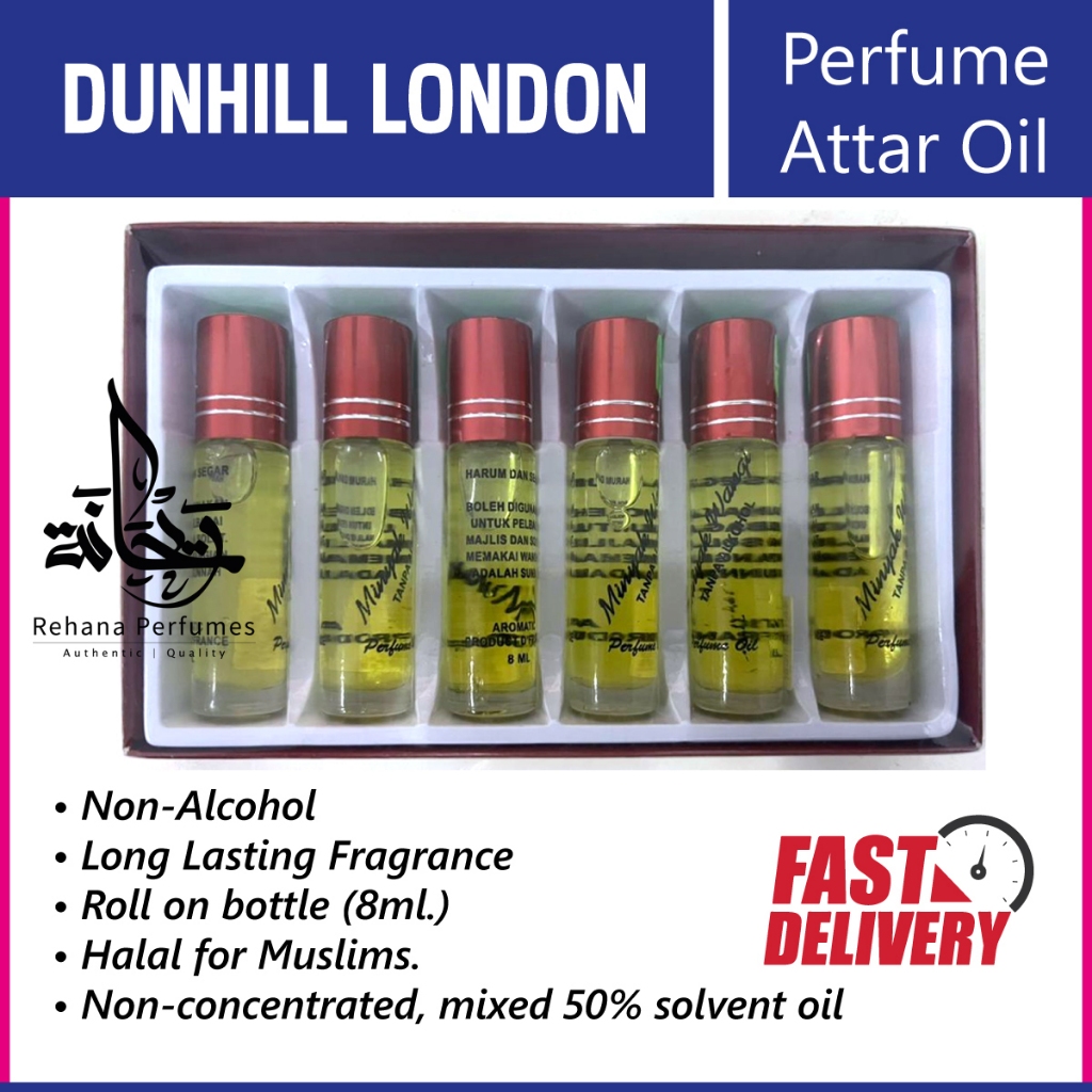 DUNHILL-LONDON - Perfume Attar Oil - (6 x 8ml) | Shopee Malaysia