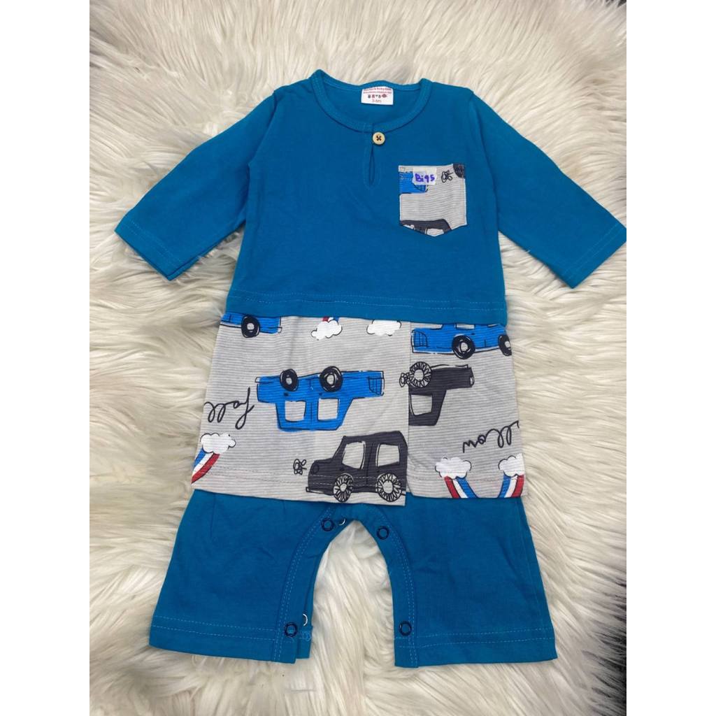 BAJU MELAYU BABY BOY ROMPER RAYA BIRU TURQUOISE TEAL BLUE TEAL BIRU ...