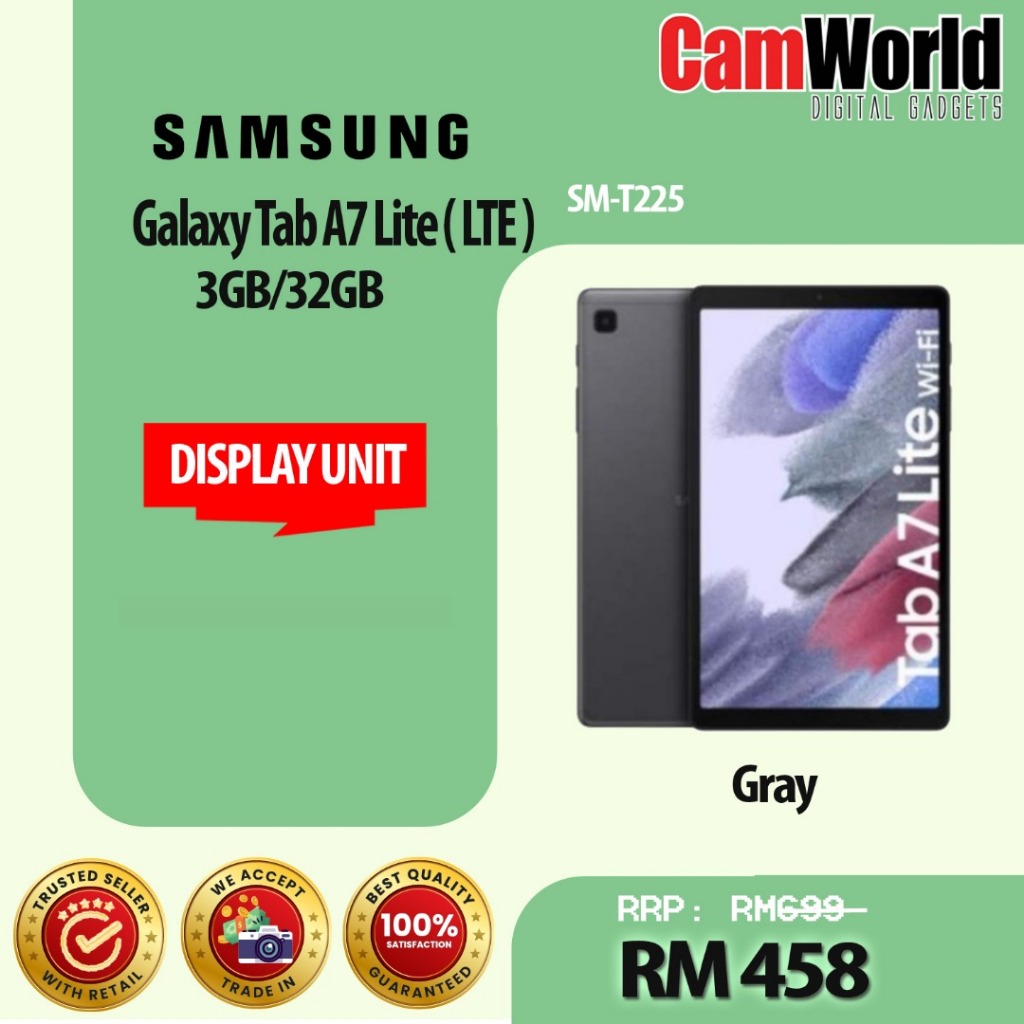 SAMSUNG GALAXY TAB A7 LITE (LTE) (DISPLAY UNIT) | Shopee Malaysia