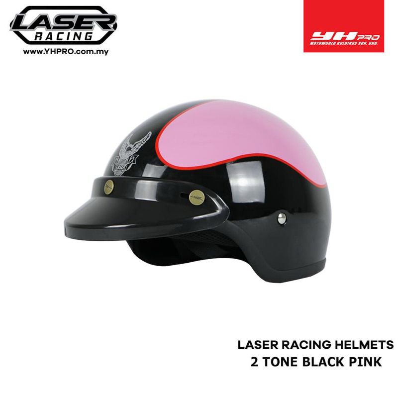 Helmet Half Helmet Laser Classic Steng 2 Tone(Sirim Approve) | Shopee ...